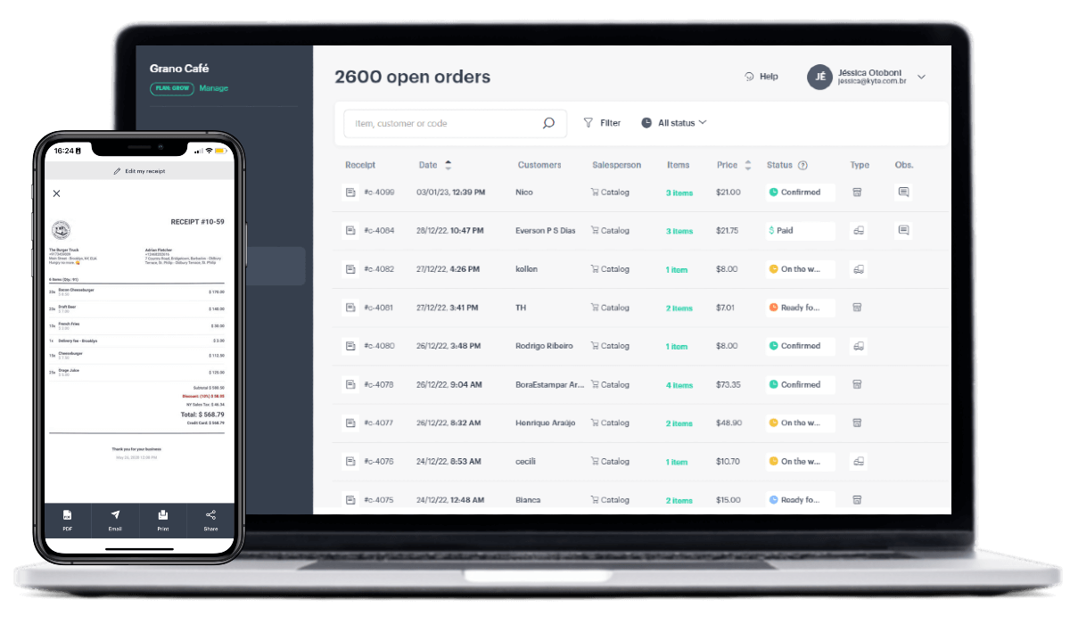 Online Receipt Maker Create Receipts In Seconds Kyte